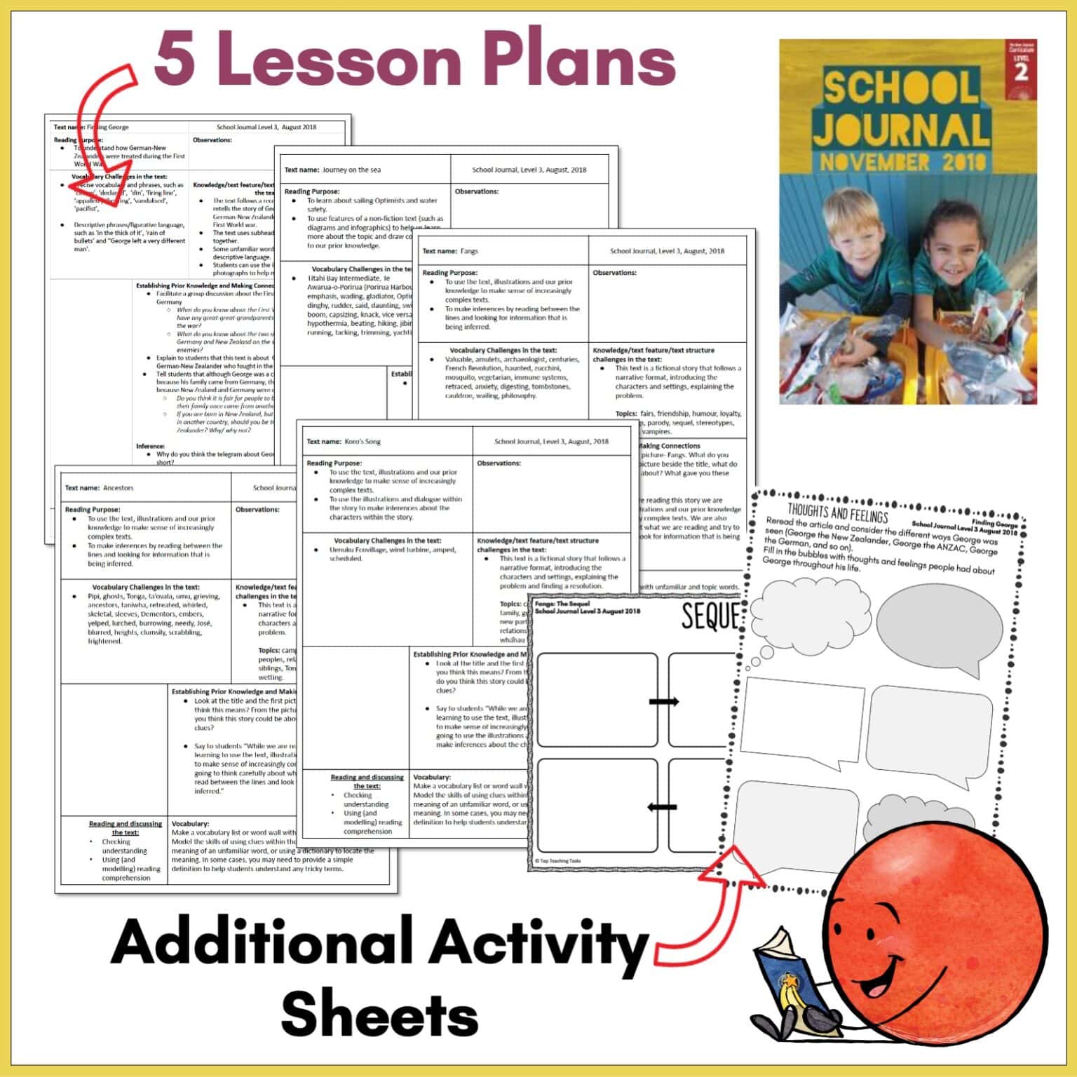 NZ School Journal Level 3 August 2018 Follow Up Activities - Top ...