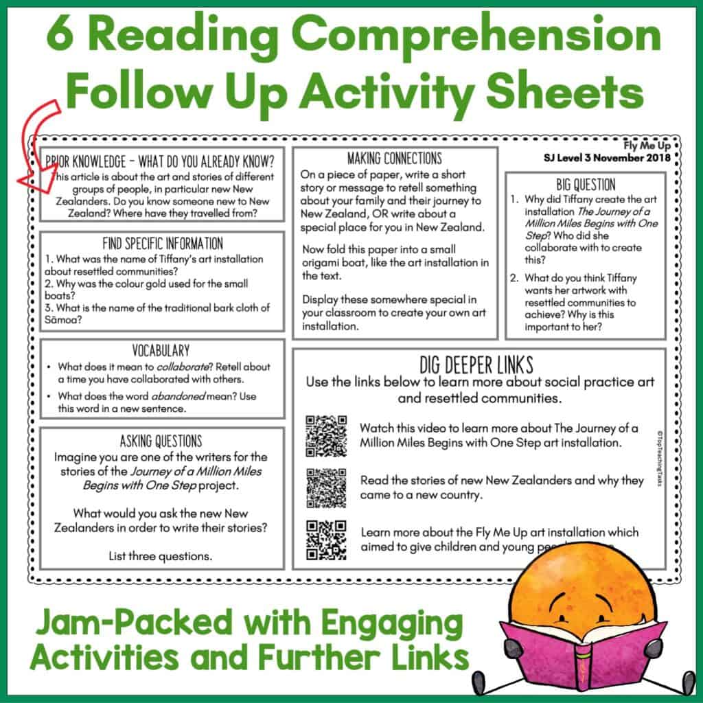 NZ School Journal Level 3 November 2018 Follow Up Activities - Top ...