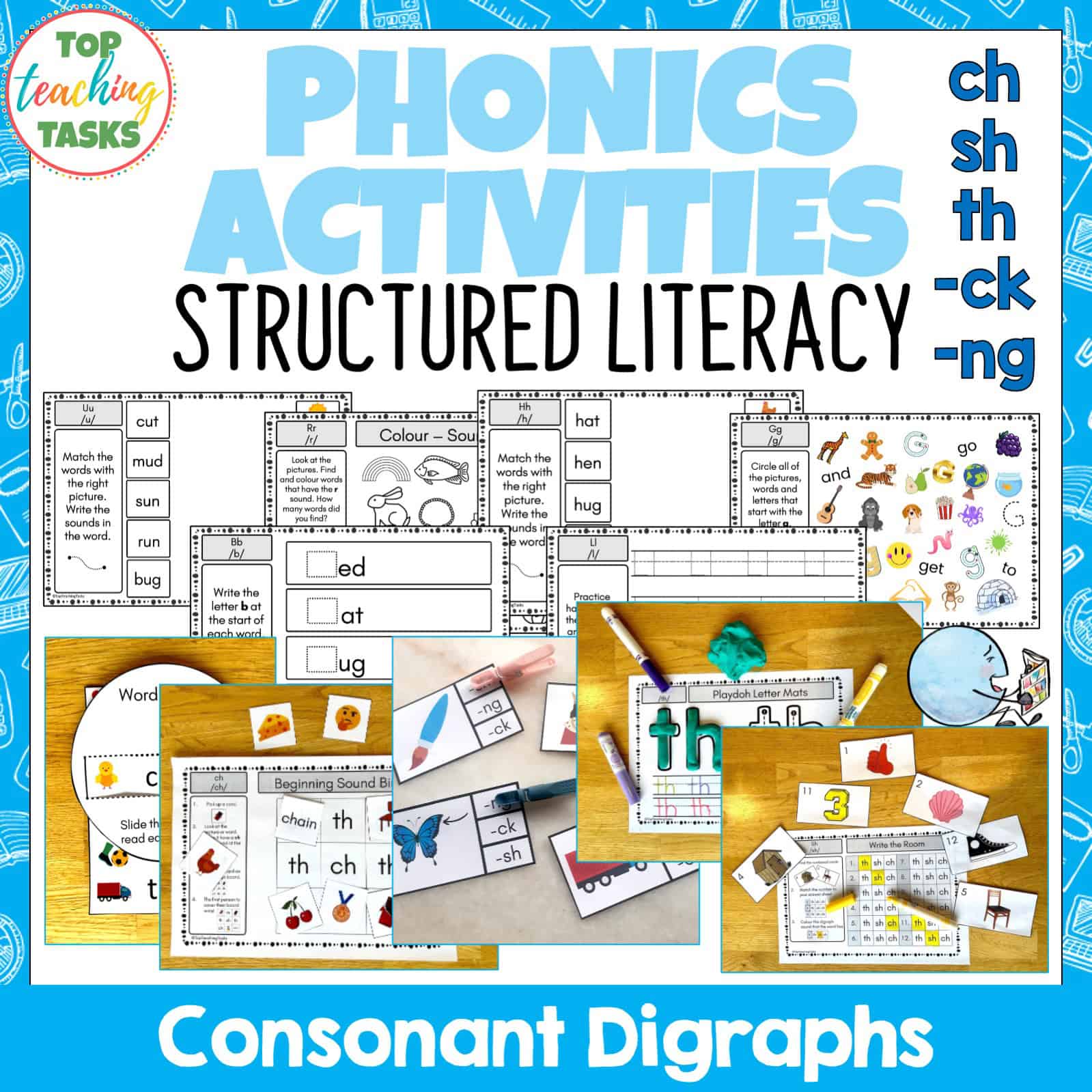 Phonics and Structured Literacy Teaching Slides: Consonant Digraphs ...