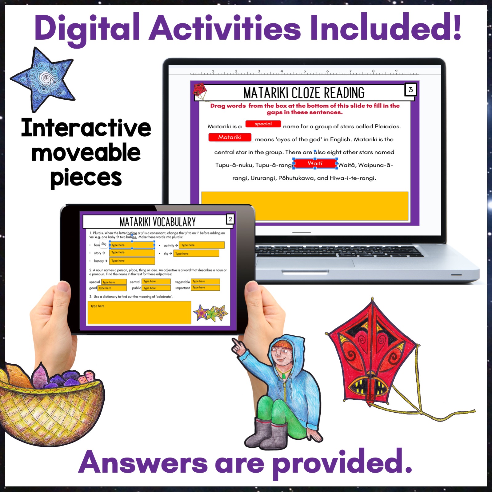 Matariki Reading Comprehension and Literacy Activities Year 3 - Top ...