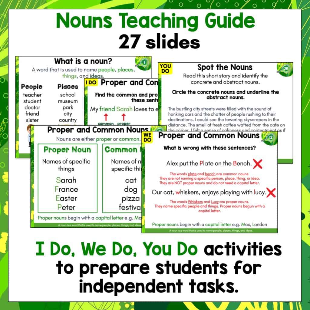 Nouns and Proper Nouns Teaching Pack | Grammar Print and Digital ...