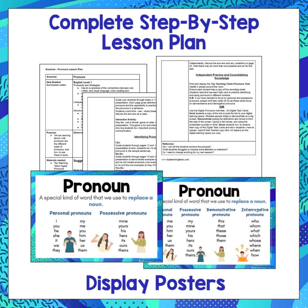 Pronouns Teaching Pack | Grammar Print and Digital Activities - Top ...