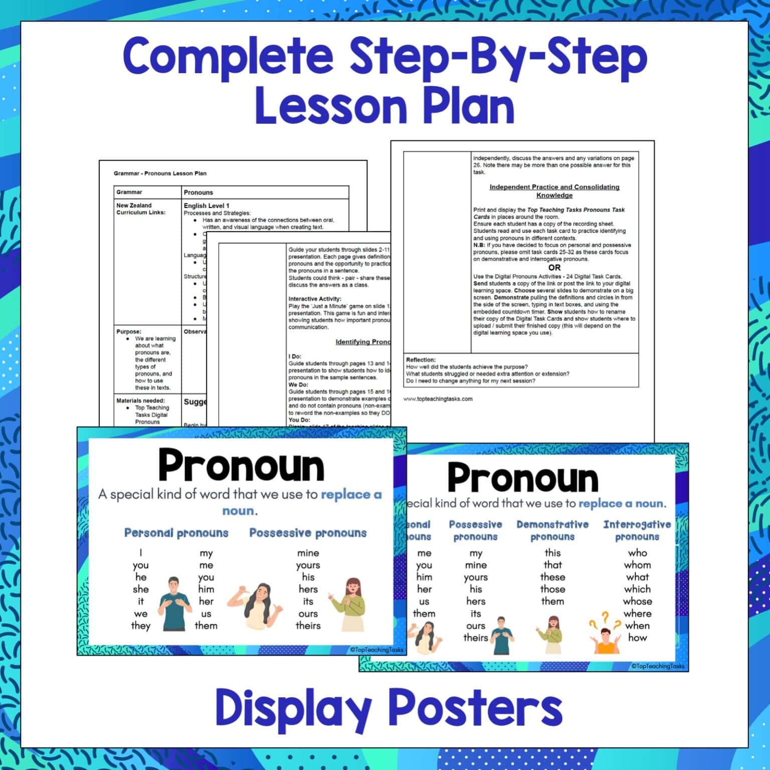 Pronouns Teaching Pack | Grammar Print and Digital Activities - Top ...