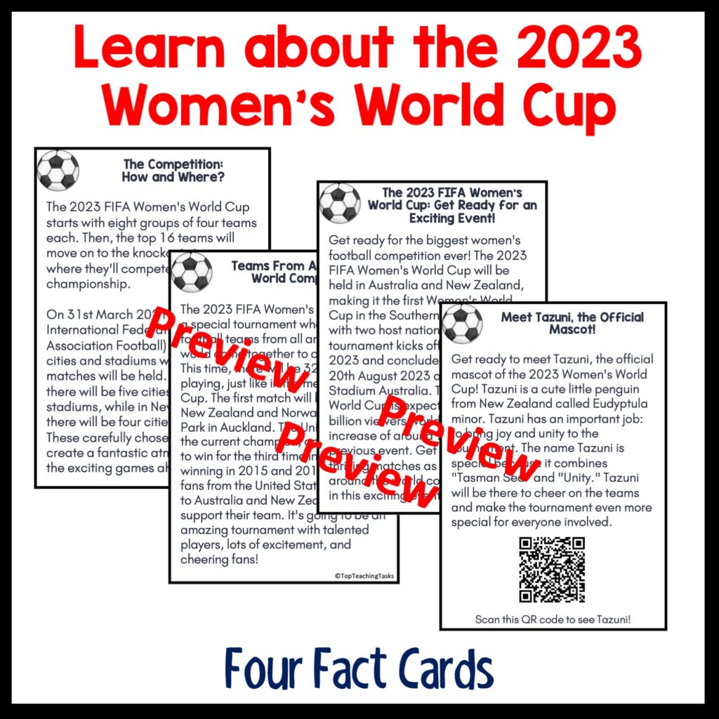 2023 Football World Cup 3D Fact Ball - Top Teaching Tasks