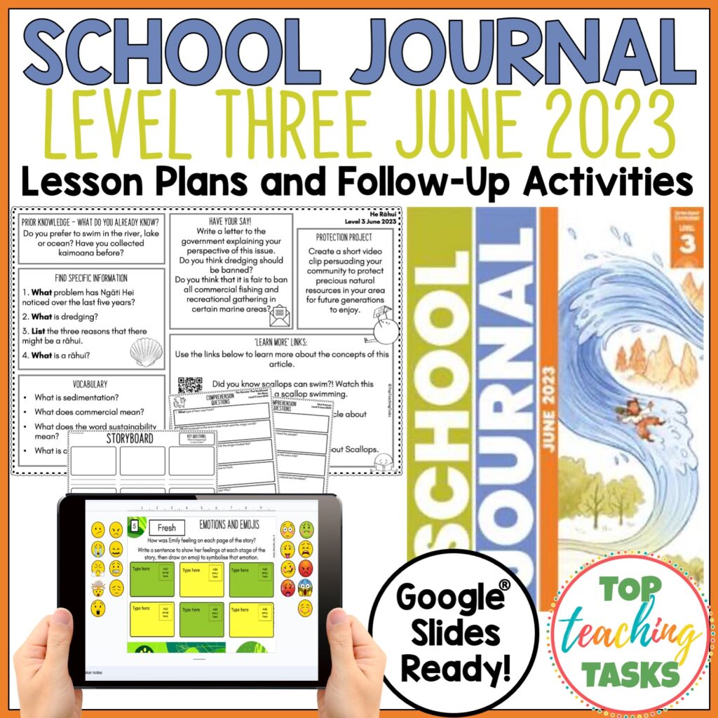 NZ School Journal Level 3 June 2023 Follow Up Activities - Top Teaching ...