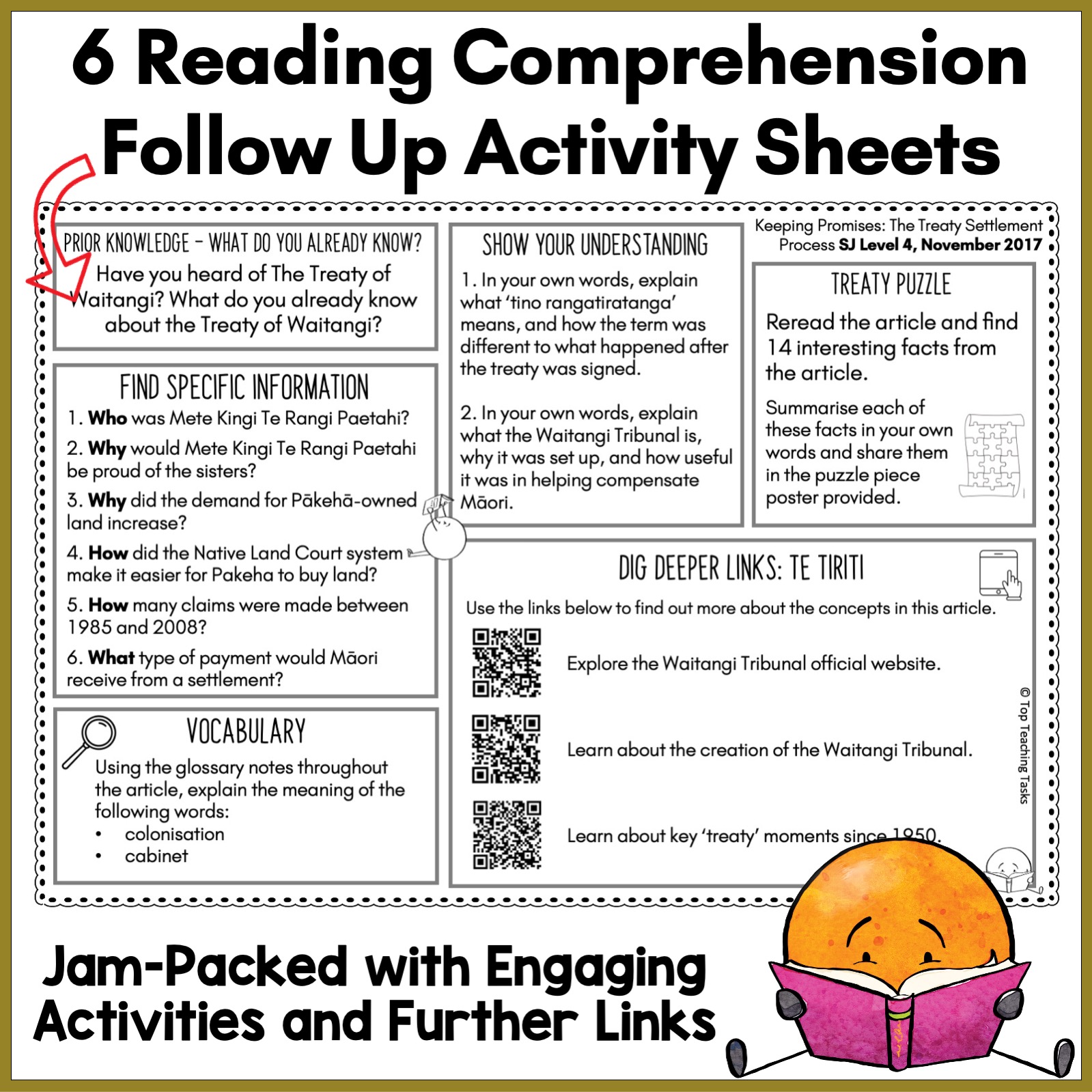 NZ School Journal Level 4 November 2017 Follow Up Activities - Top ...