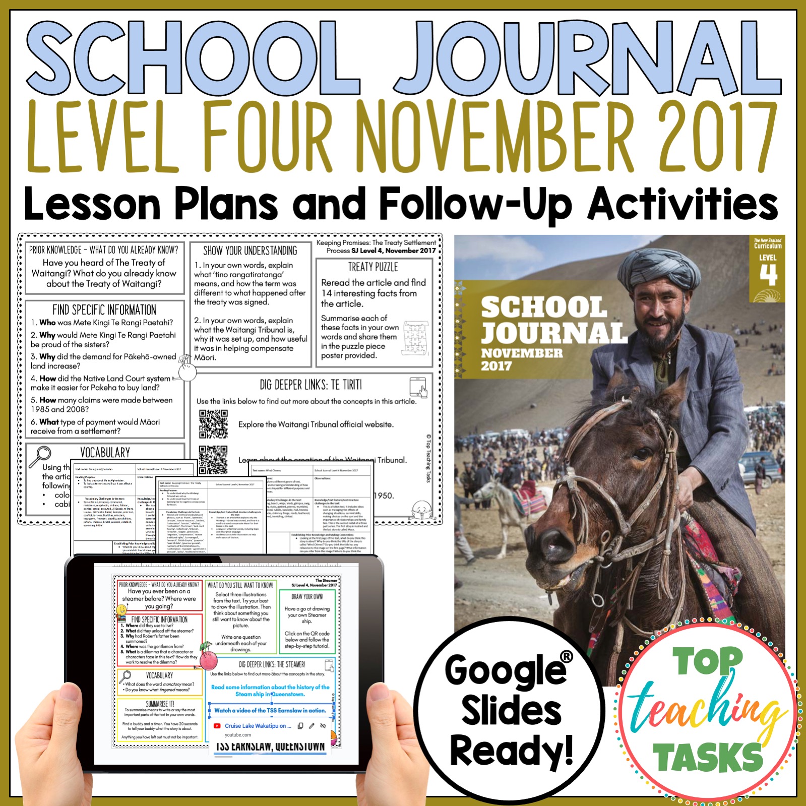 NZ School Journal Level 4 November 2017 Follow Up Activities - Top ...