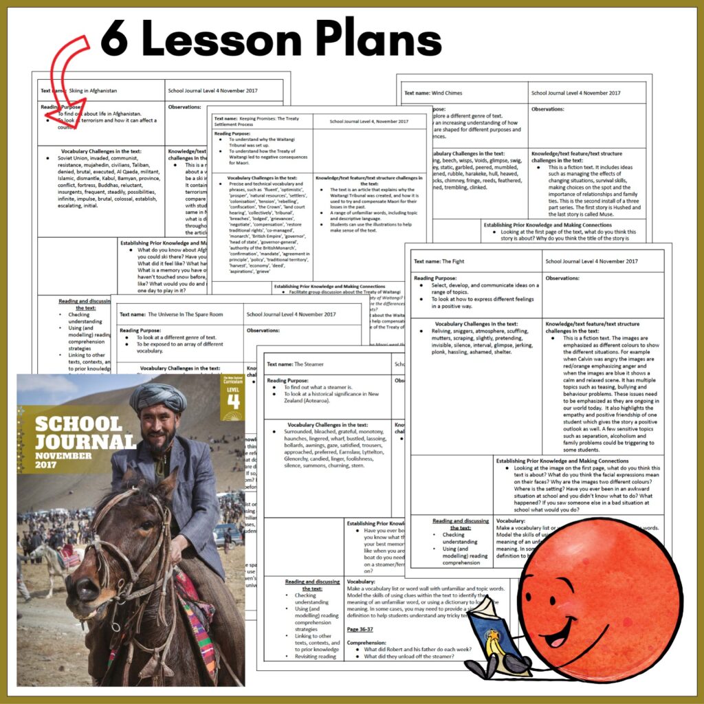 NZ School Journal Level 4 November 2017 Follow Up Activities - Top ...