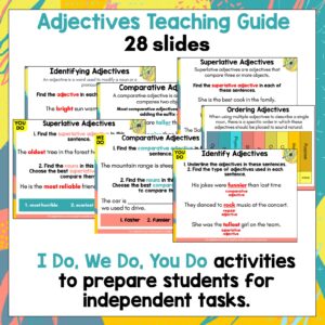 Adjectives Teaching Pack | Grammar Print and Digital Activities - Top ...