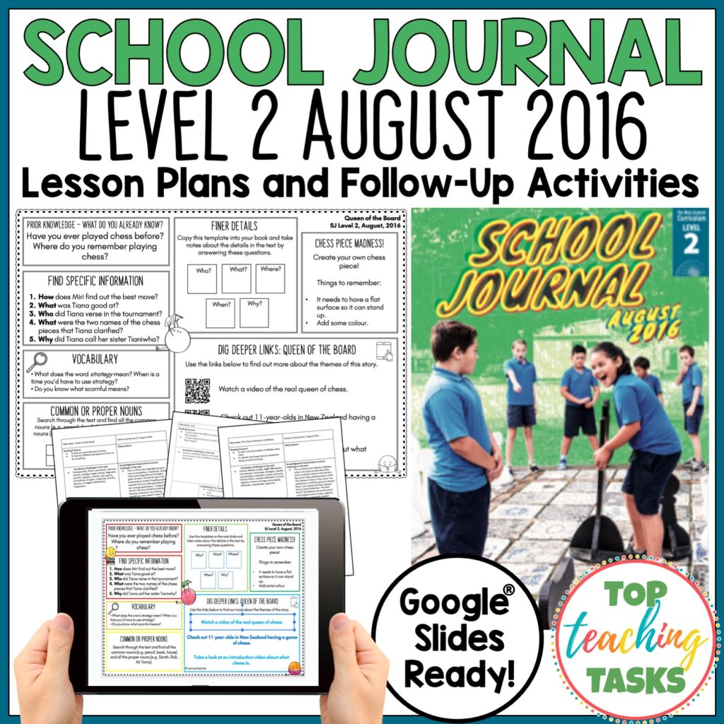 NZ School Journal Level 2 August 2016 Follow Up Activities - Top ...