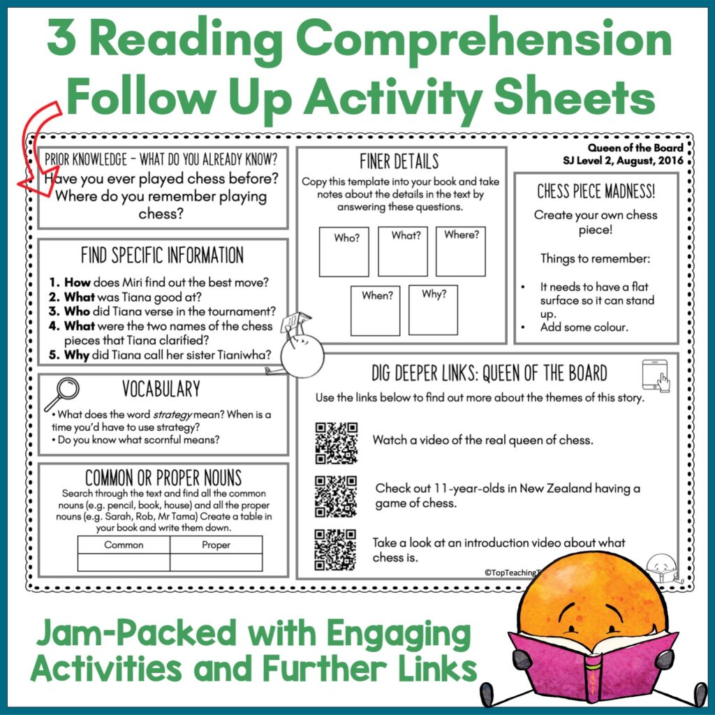 NZ School Journal Level 2 August 2016 Follow Up Activities - Top ...