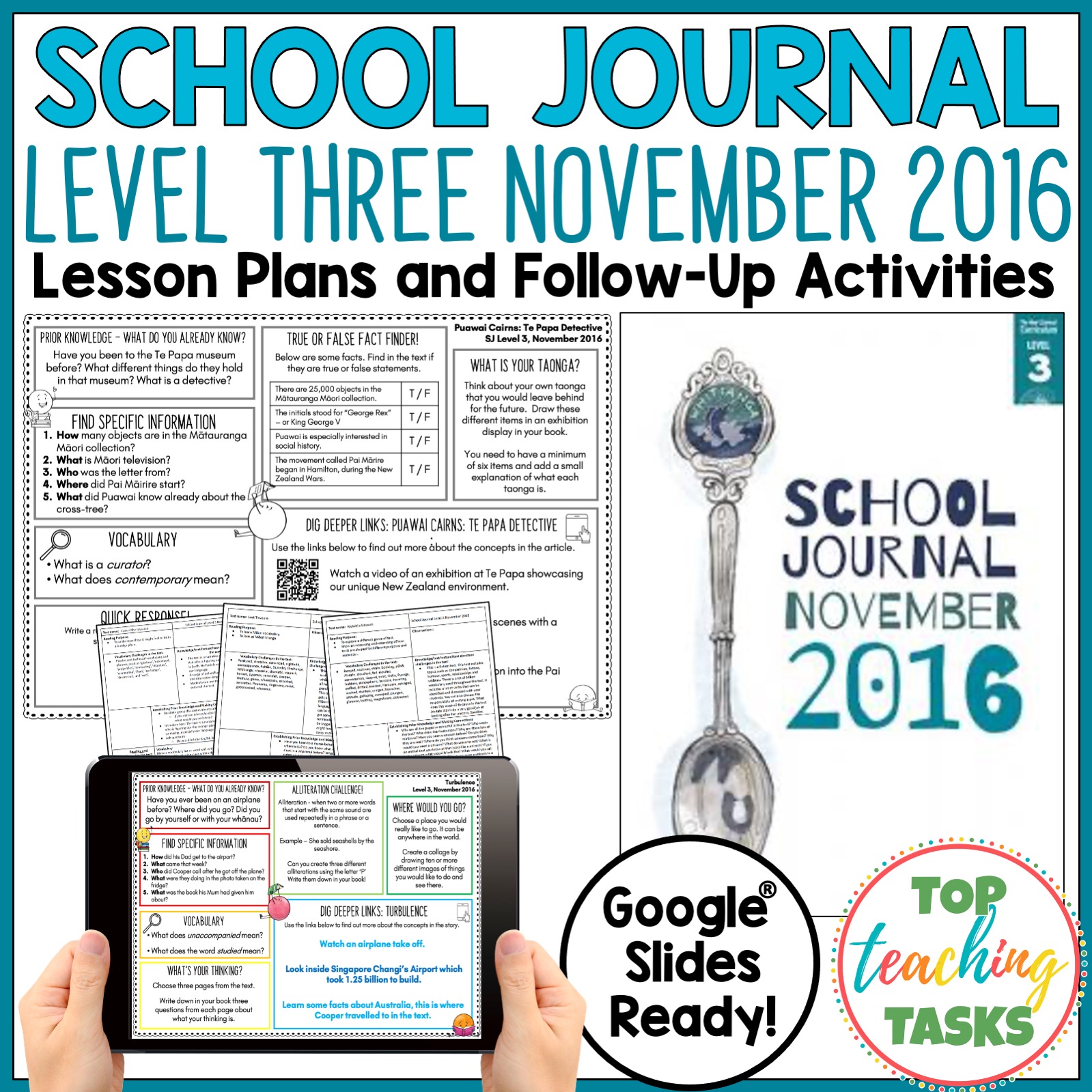 School Journal Level 3 November 2016 Follow Up Activities - Top ...