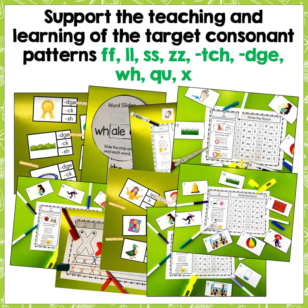 Phonics and Structured Literacy Activities - Consonant Patterns - Top ...