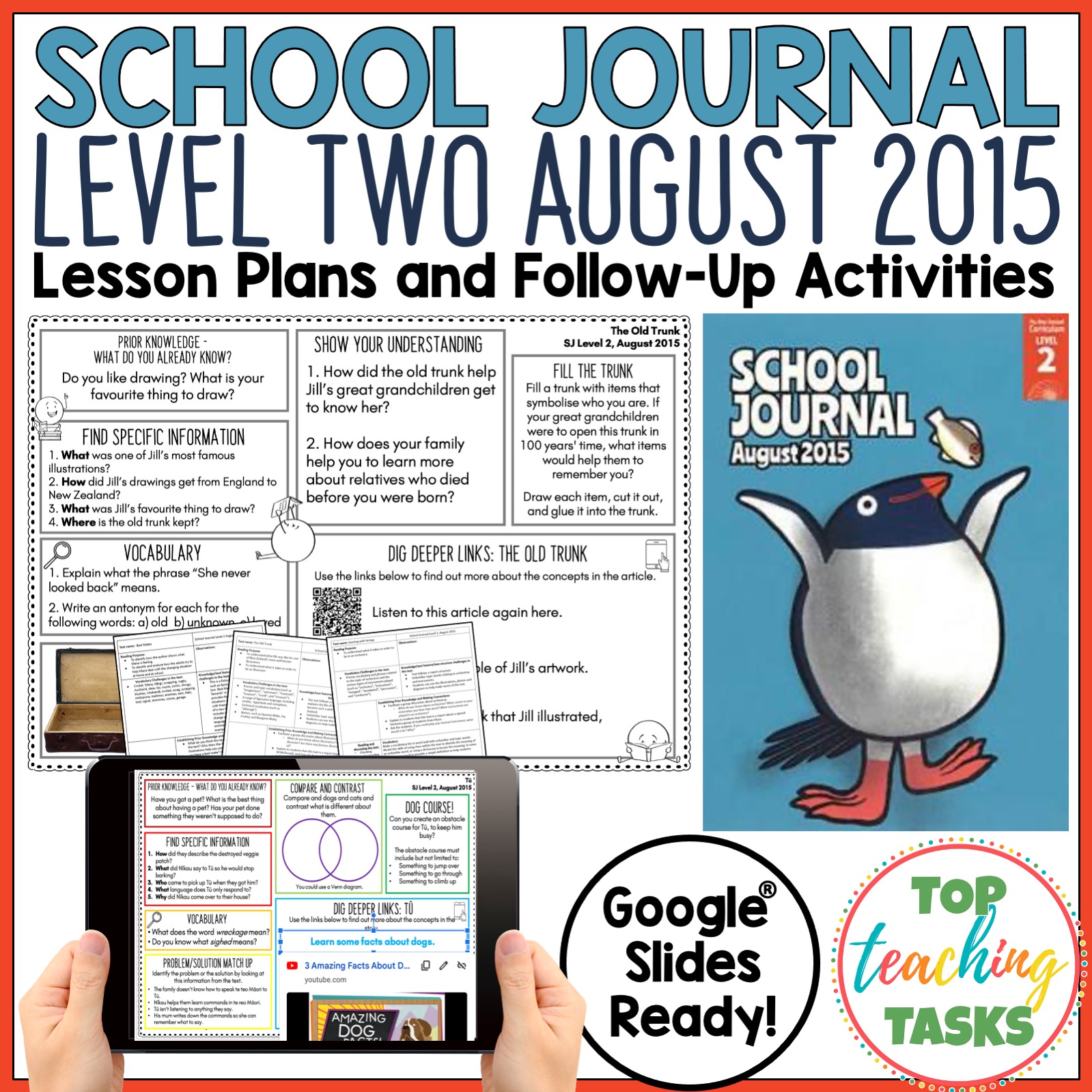 NZ School Journal Level 2 August 2015 Follow Up Activities - Top ...