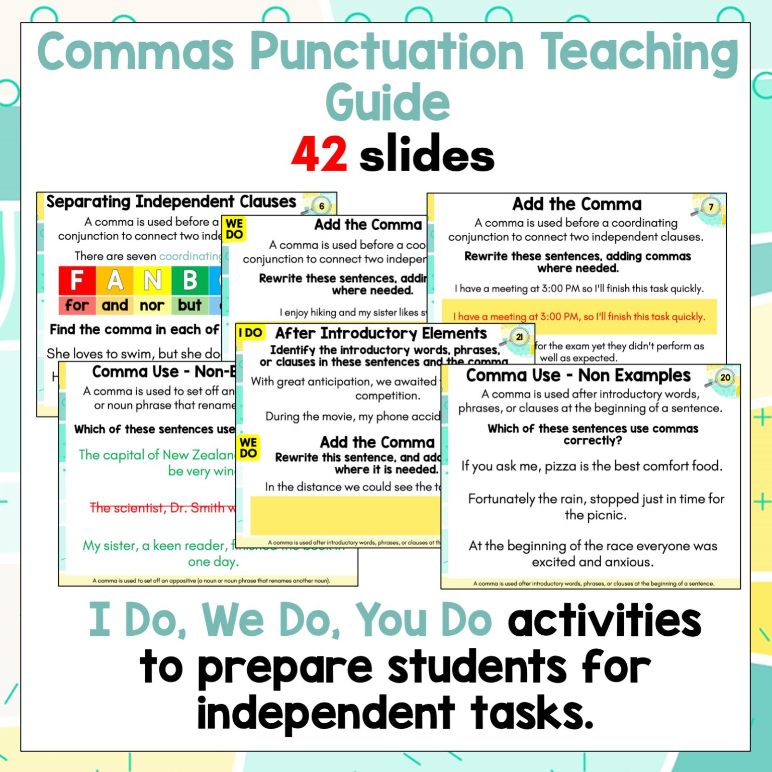 Commas Print and Digital Teaching Pack - Punctuation - Top Teaching Tasks