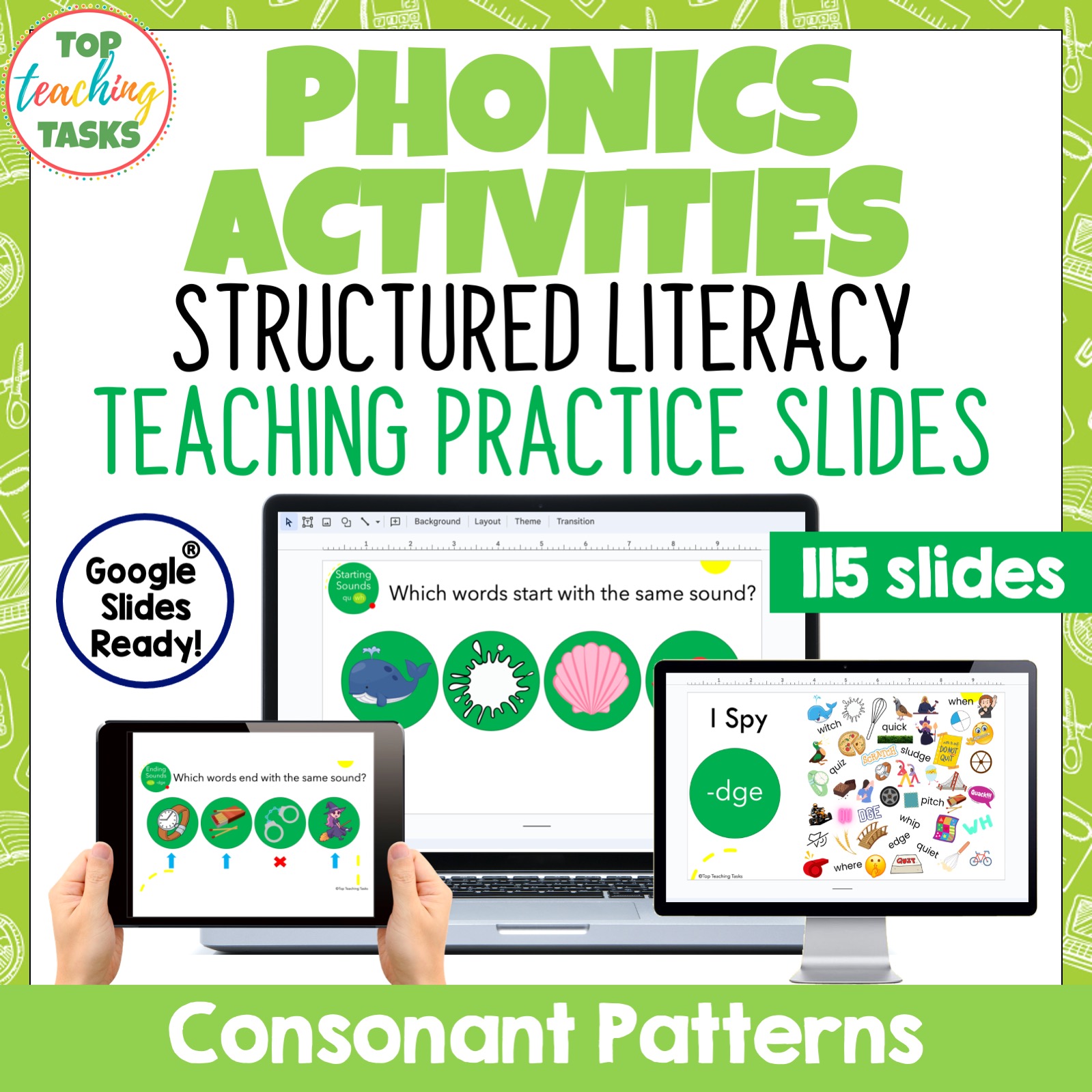 Phonics and Structured Literacy Teaching Slides: Consonant Patterns ...