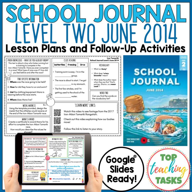 NZ School Journal Level 2 June 2014 Follow Up Activities - Top Teaching ...