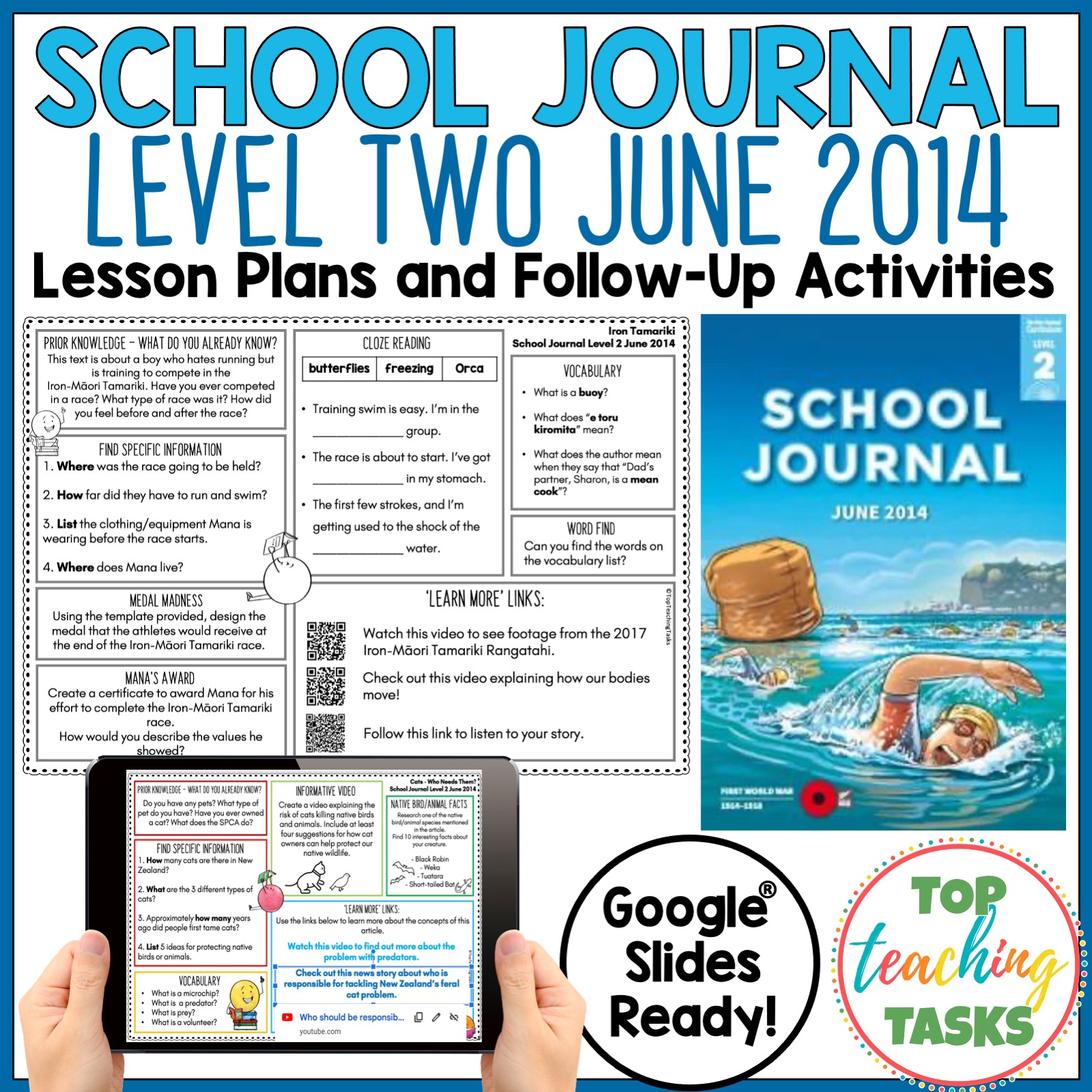 NZ School Journal Level 2 June 2014 Follow Up Activities - Top Teaching ...