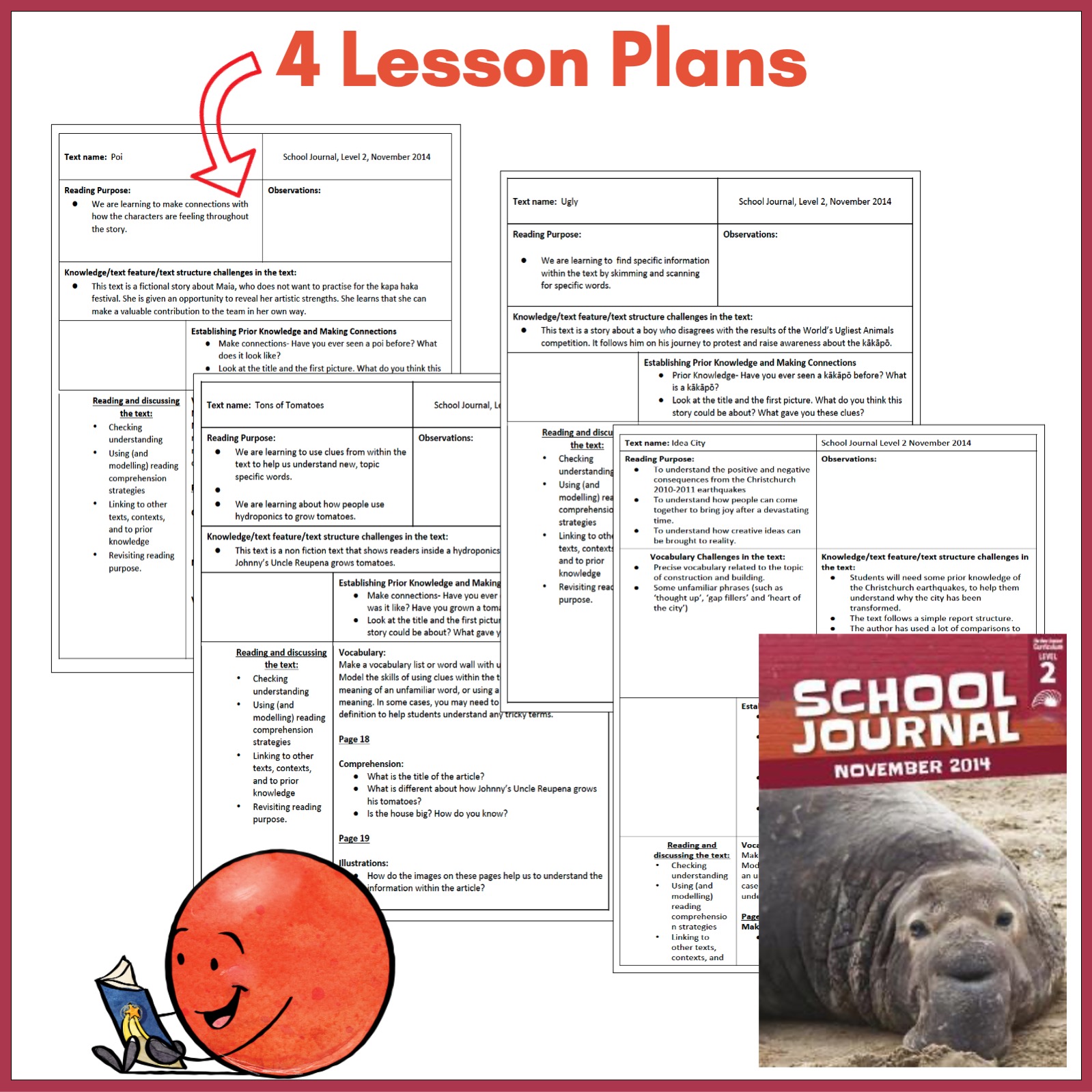 NZ School Journal Level 2 November 2014 Follow Up Activities - Top ...