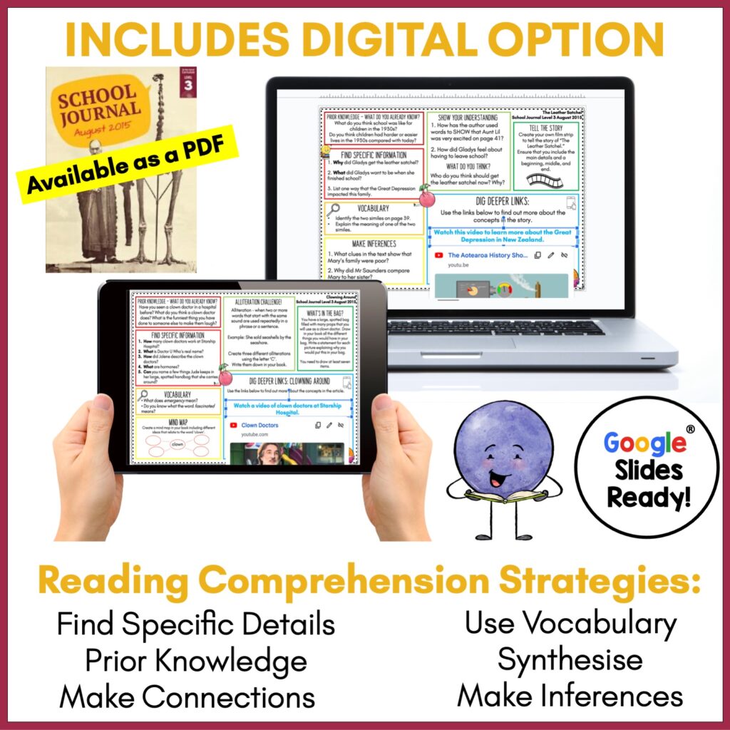 School Journal Level 3 August 2015 Follow Up Activities - Top Teaching ...