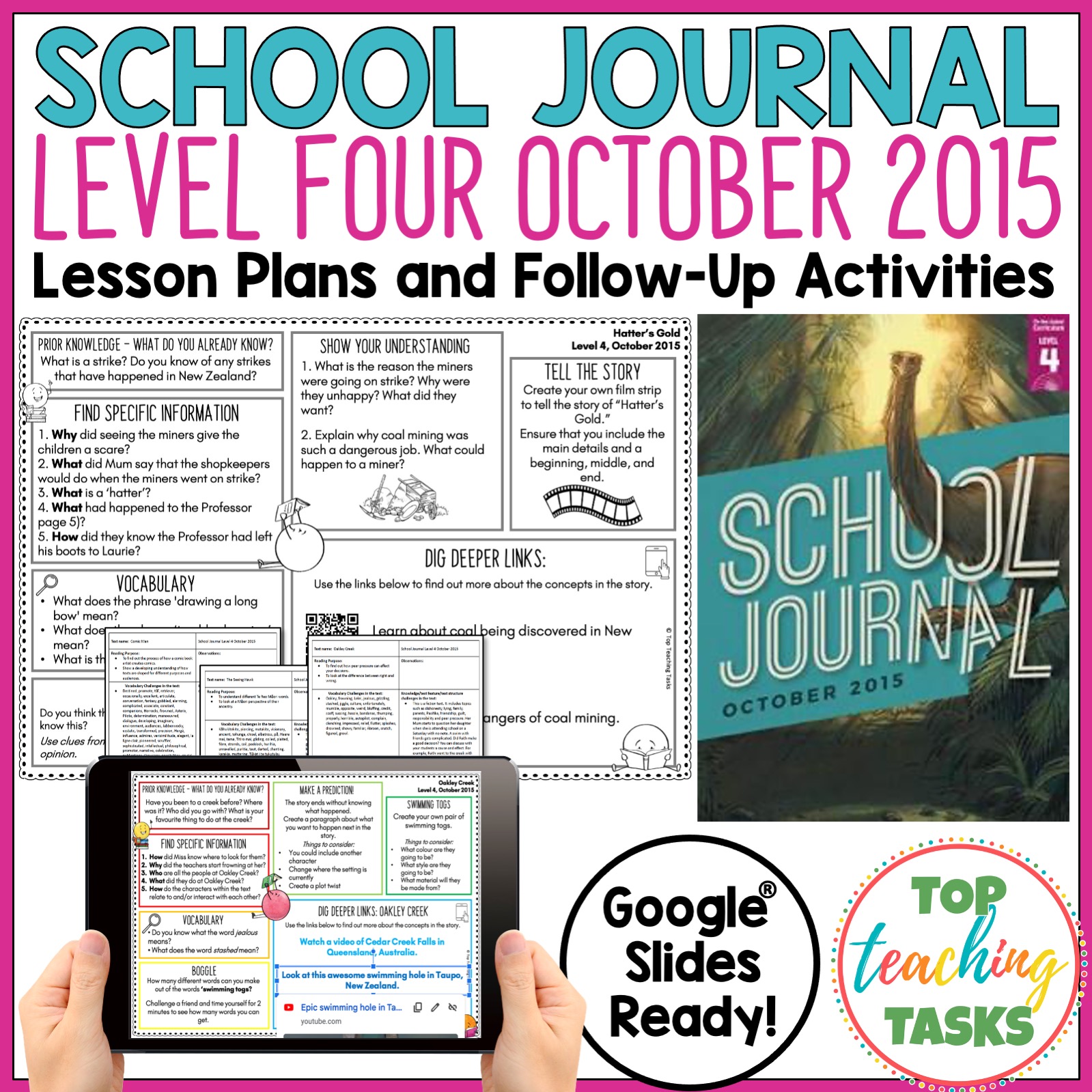 NZ School Journal Level 4 October 2015 Follow Up Activities - Top ...