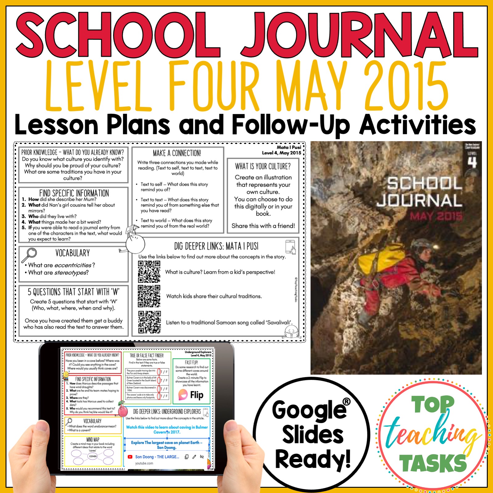 NZ School Journal Level 4 October 2015 Follow Up Activities - Top ...