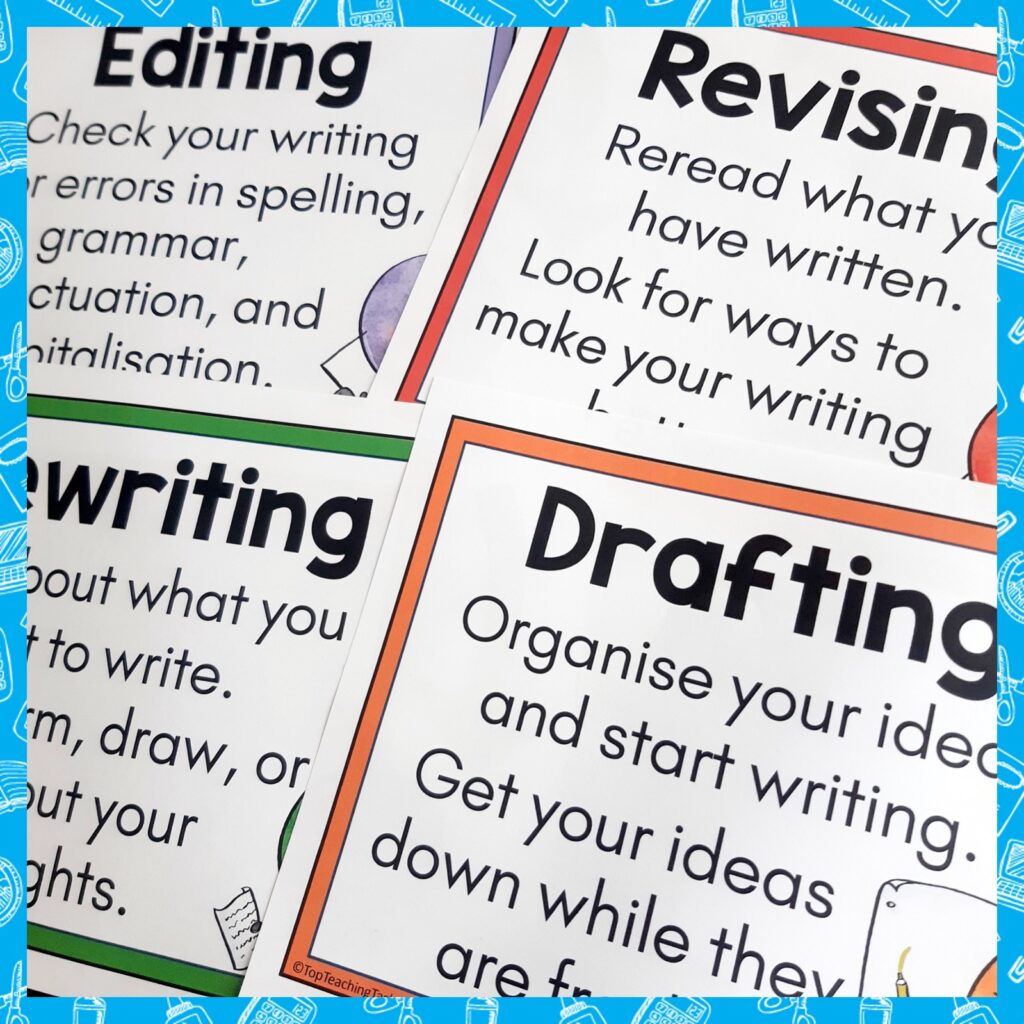 Writing Process Wall Display - Top Teaching Tasks