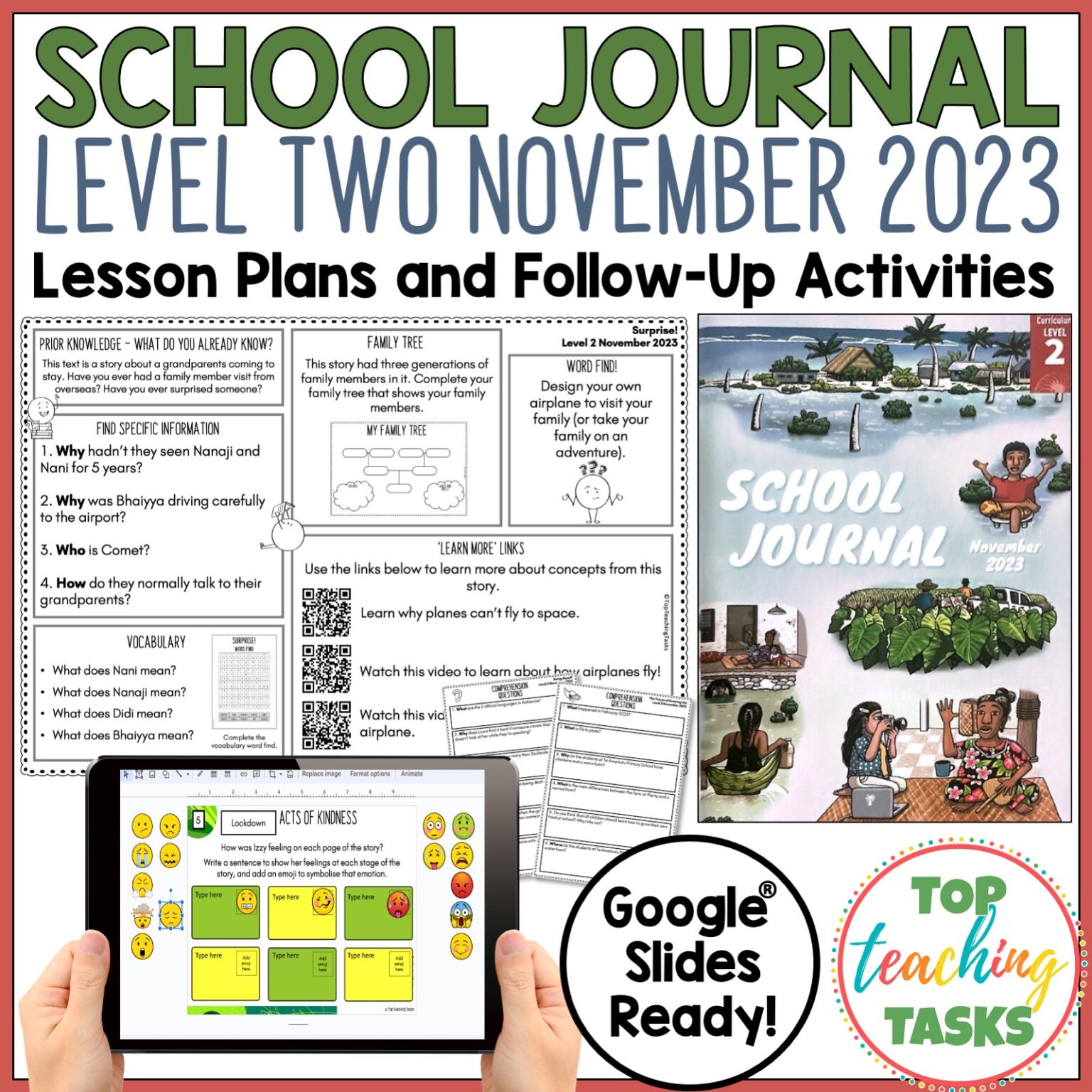 NZ School Journal Level 2 November 2023 Follow Up Activities - Top ...