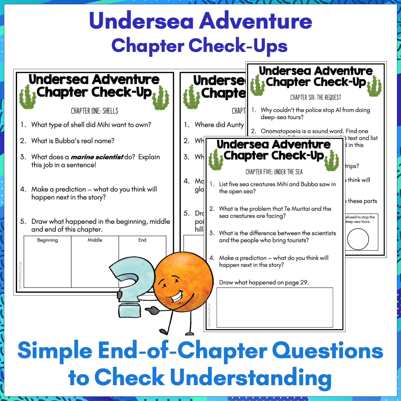Under the Sea Digital Reading Comprehension for Google Classroom - Top ...