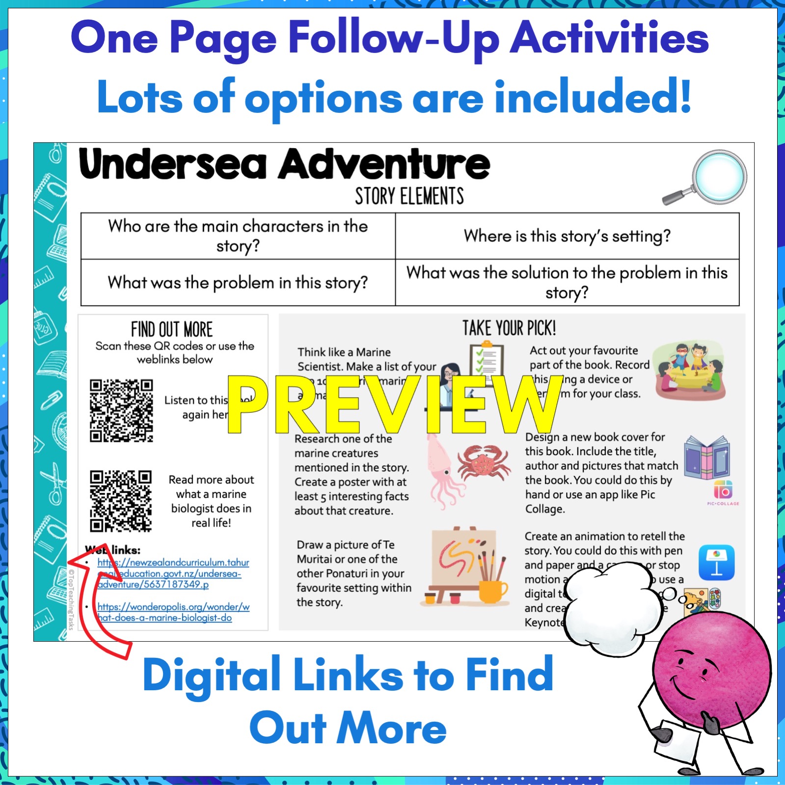 Chapters Undersea Adventure Activities and Discussion Questions - Year ...