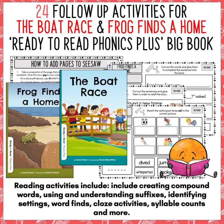 Ready to Read Phonics Plus Big Book Combo - The Boat Race and Frog ...
