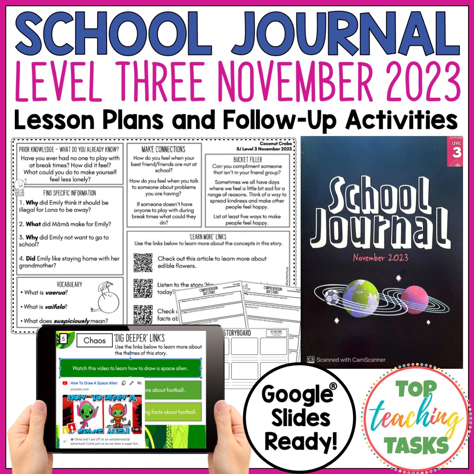 NZ School Journal Level 3 November 2023 Follow Up Activities - Top ...