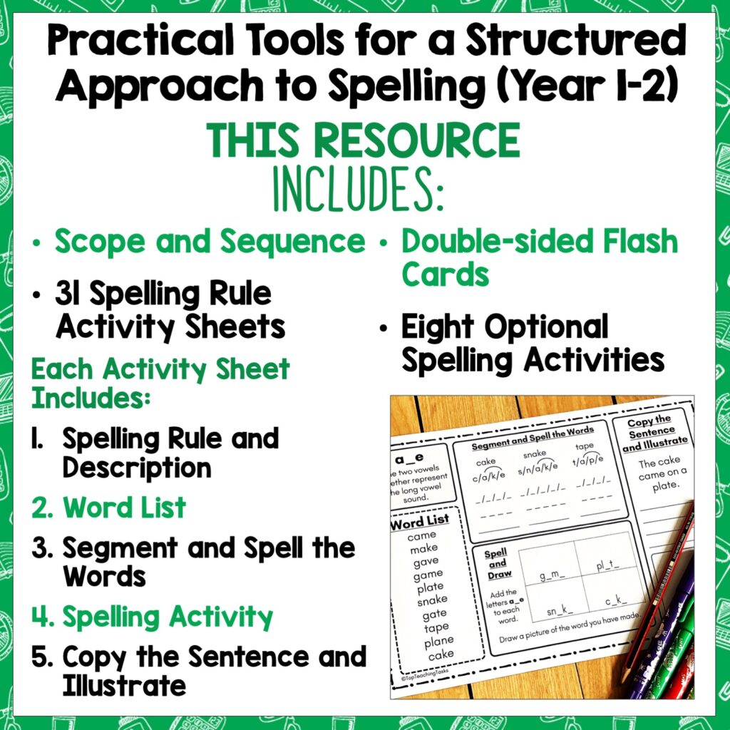 Phonics and Spelling Rules Activities for Year 1-2 - Structured ...