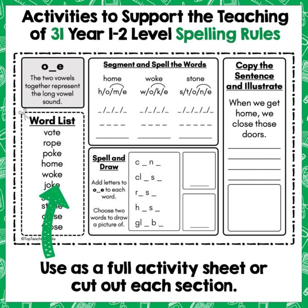 Phonics and Spelling Rules Activities for Year 1-2 - Structured ...