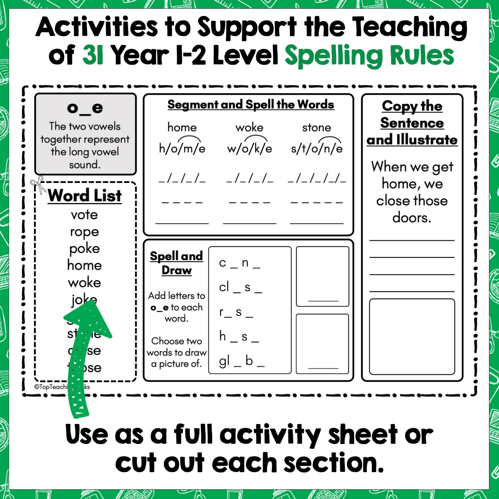Phonics and Spelling Rules Activities for Year 1-2 - Structured ...