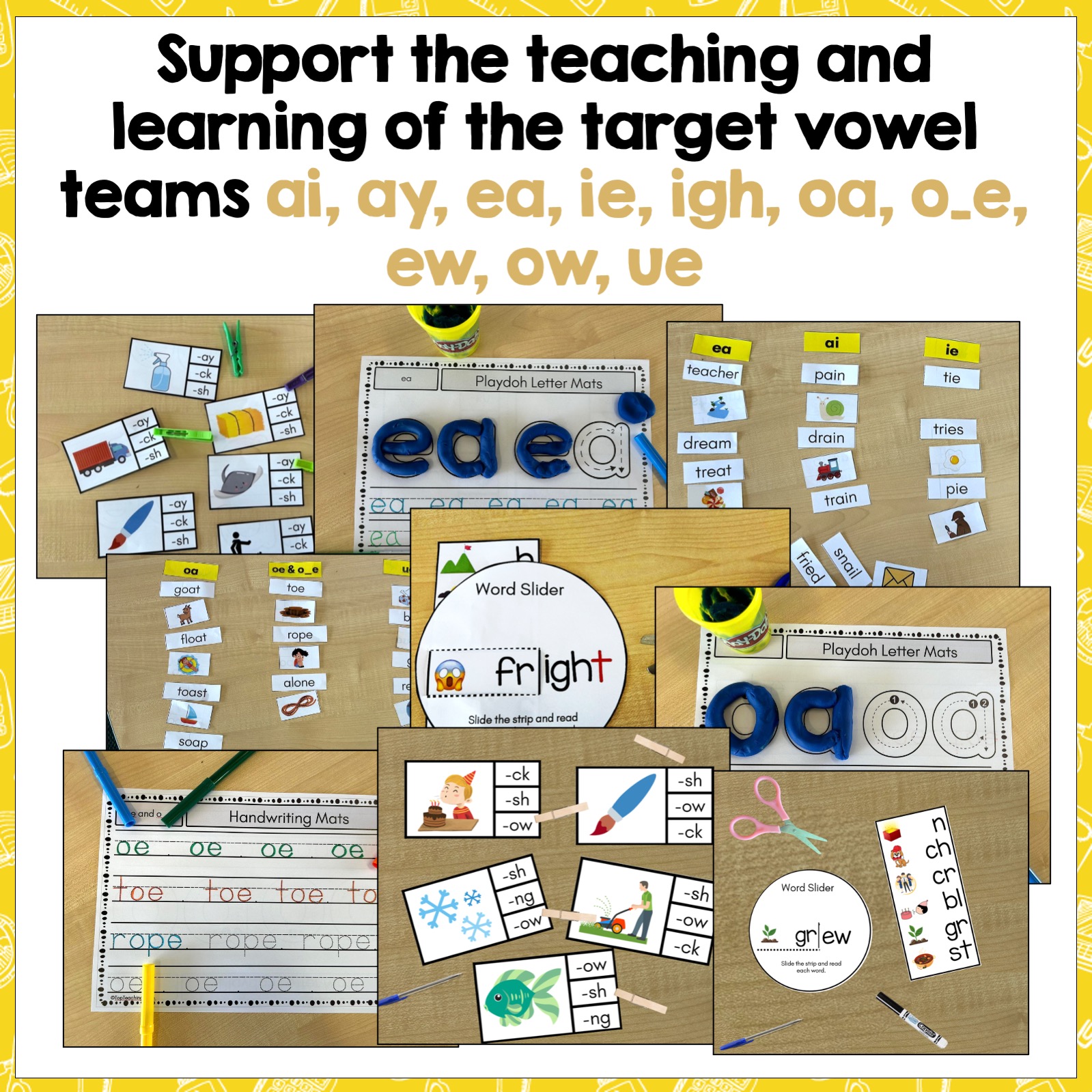 Phonics and Structured Literacy Activities - Vowel Teams - Top Teaching ...