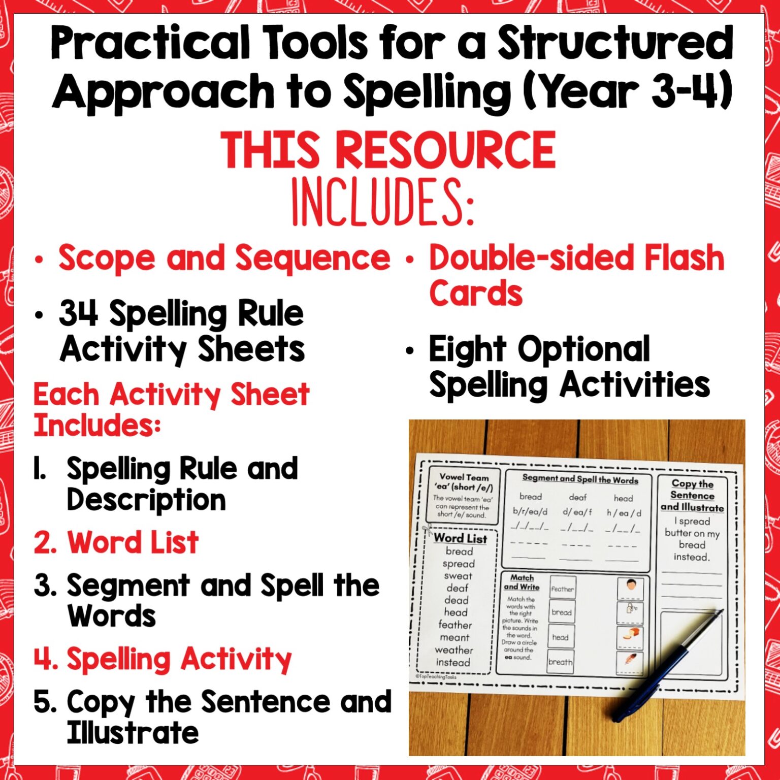 Phonics and Spelling Rules Activities Year 3-4 - Structured Literacy ...