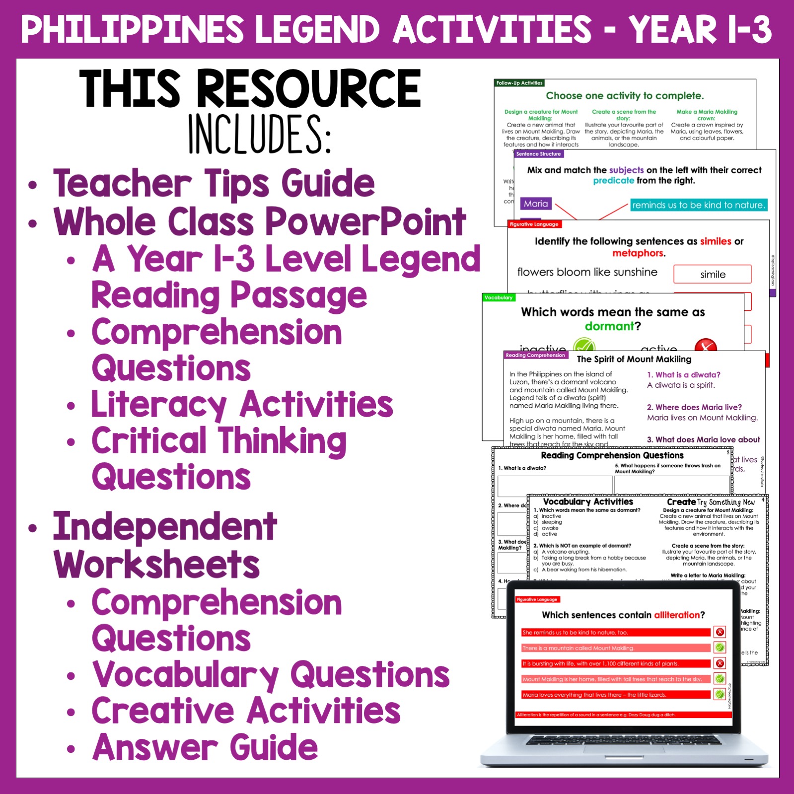 The Philippines Reading and Writing Cultural Activities - Top Teaching ...