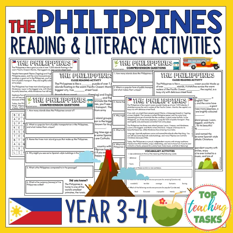 The Philippines Reading Comprehension and Literacy Activities Year 3-4 ...