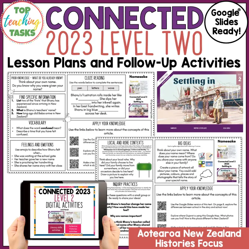 Connected Level 2 2023 Settling In - New Zealand History - Top Teaching ...