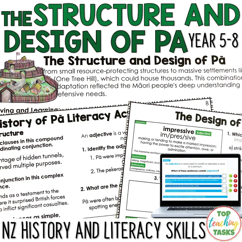 The Structure and Design of Pā - History & Literacy Independent ...