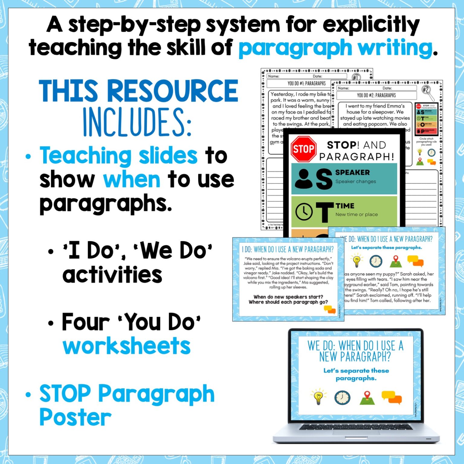 When to Use Paragraphs | A Step by Step Guide for Year 1-3 - Top ...