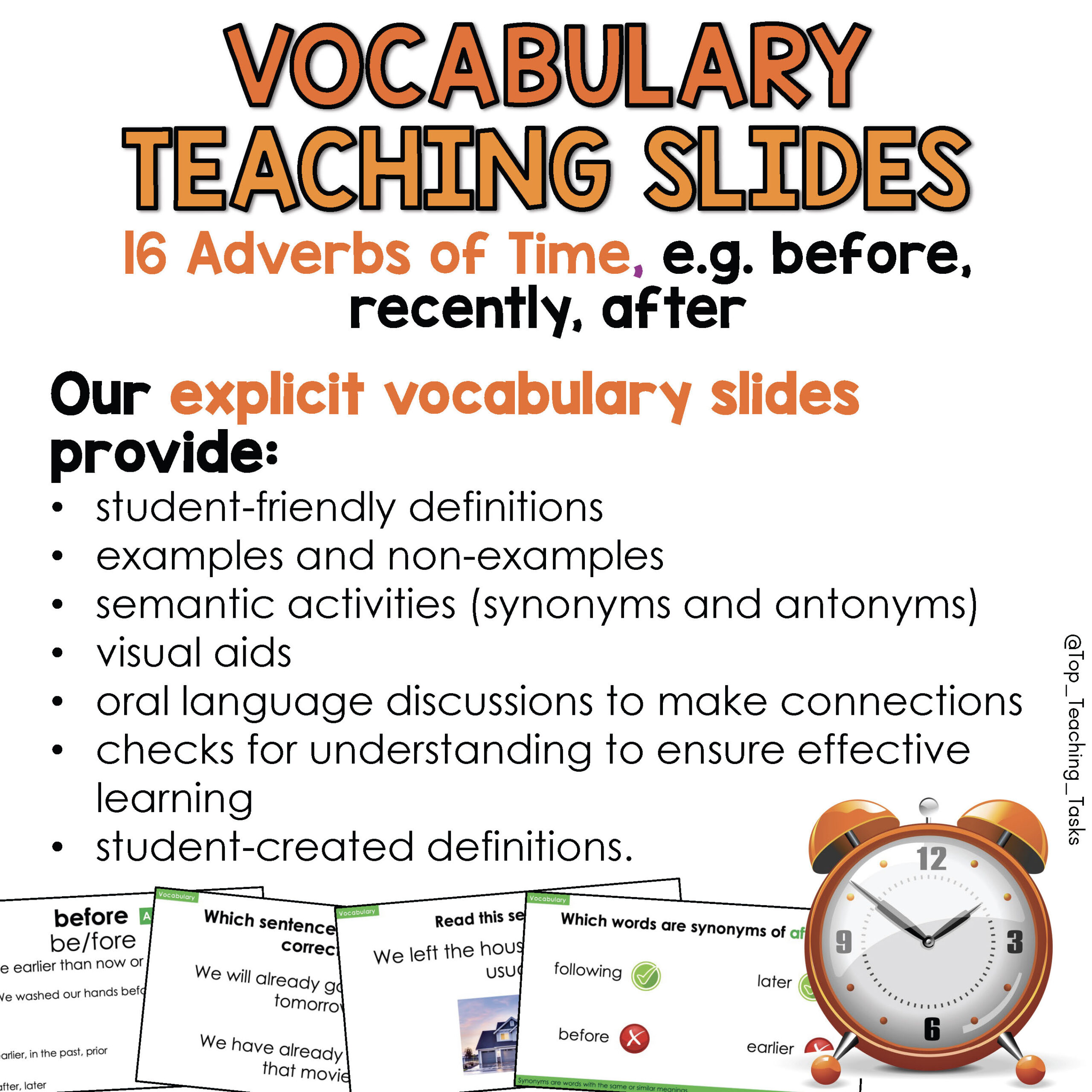 Adverbs of Time Teaching Slides, Flashcards and Poster - Phase One ...