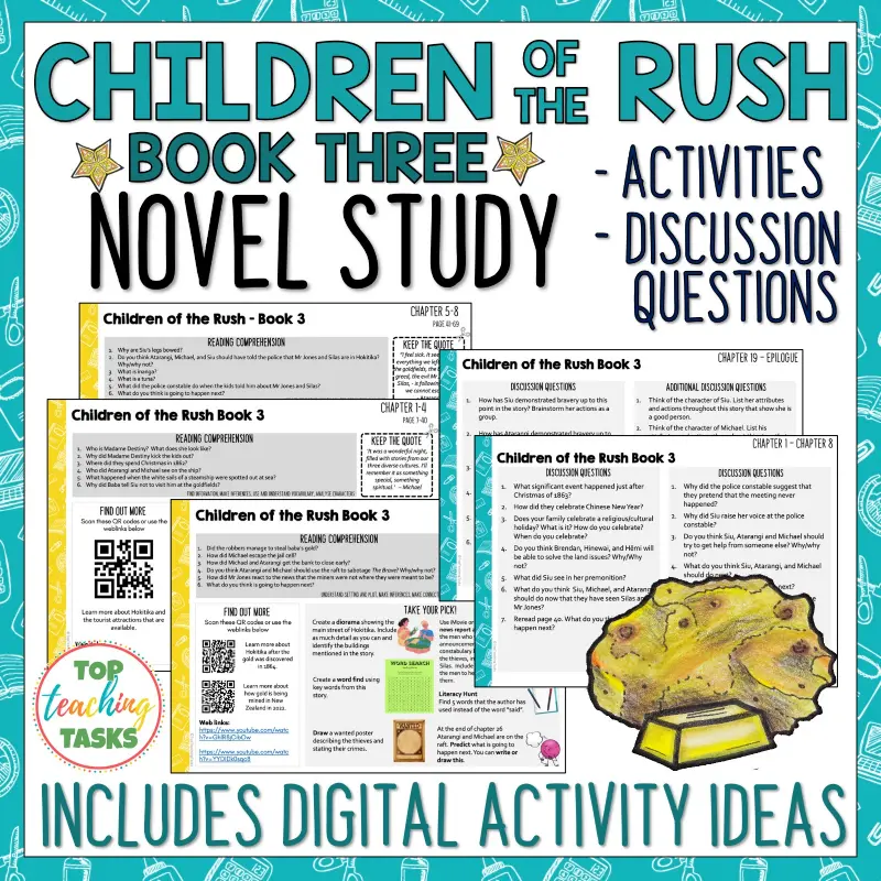 Children of the Rush (Book 3) Novel Study and Activities - Top Teaching ...