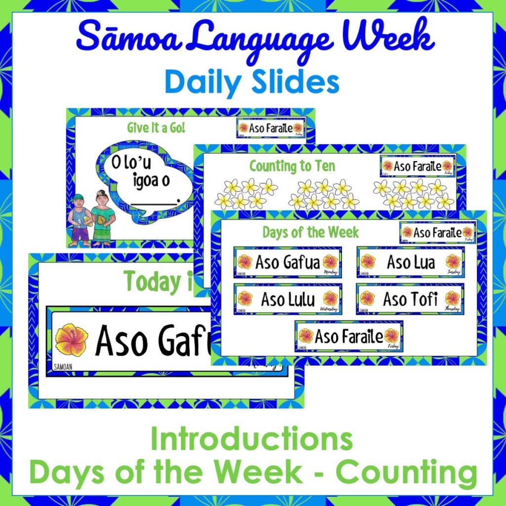 Samoa Language Week Whole-Class Teaching Daily Slides - Top Teaching Tasks
