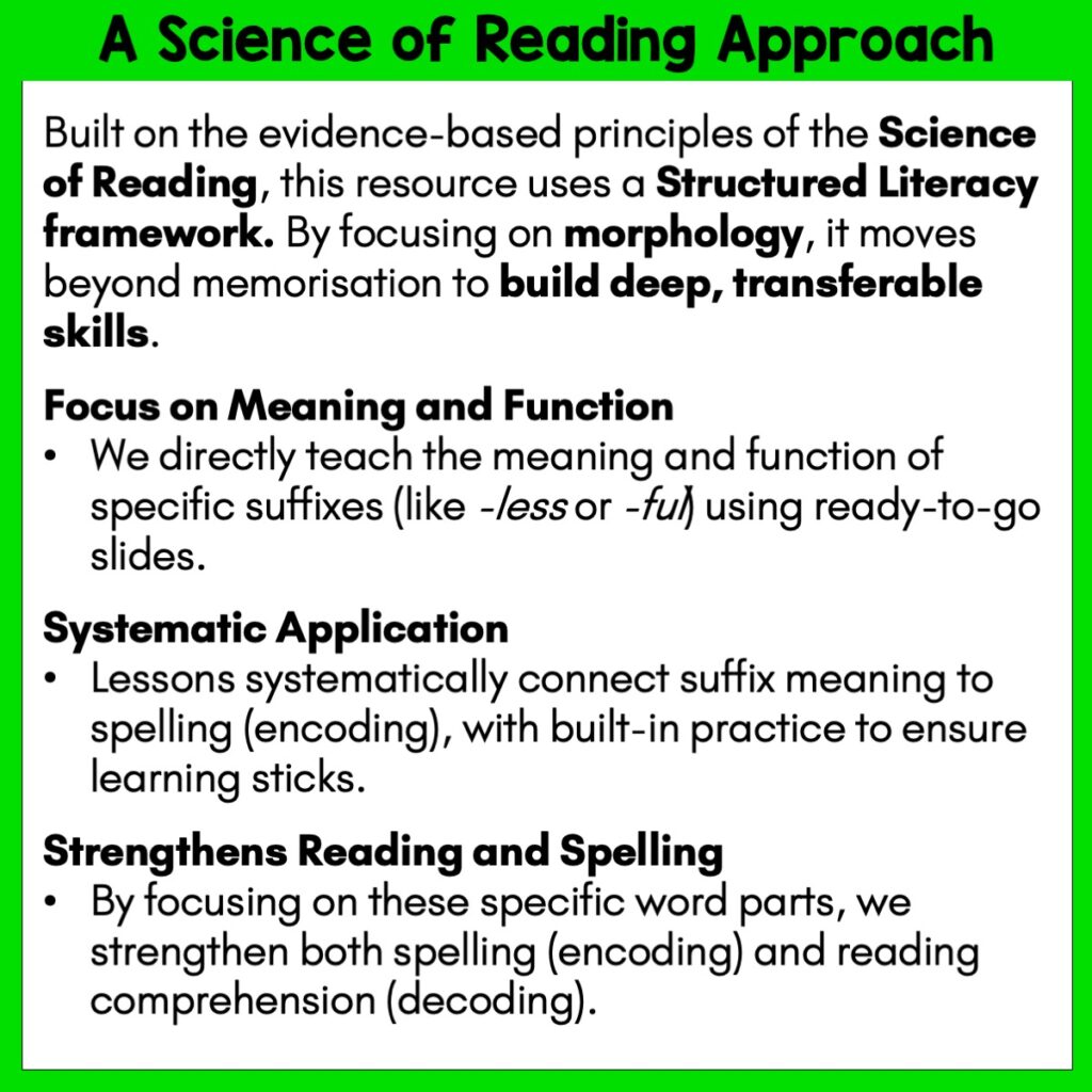 Suffix Activities: A Complete Teaching and Practice Unit For Year 2-3 ...